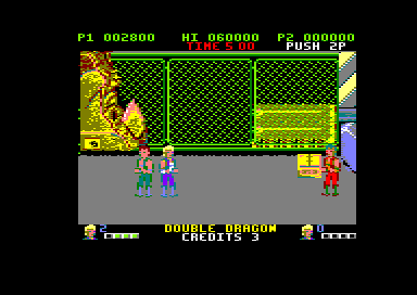 Screenshot of Double Dragon (Amstrad CPC, 1987) - MobyGames