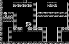 Screenshot of Lode Runner (WonderSwan, 1983) - MobyGames