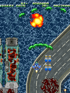 Screenshot of Air Assault (Arcade, 1993) - MobyGames