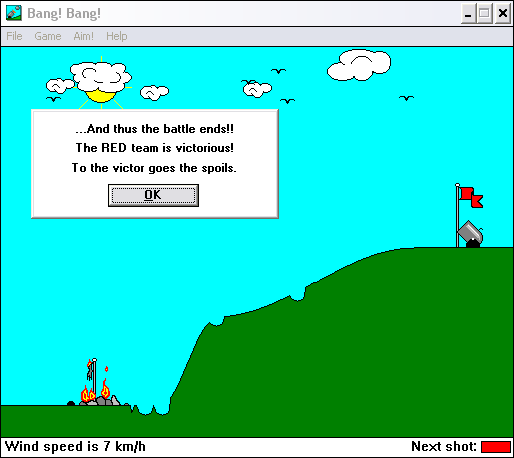 Screenshot of Bang! Bang! (Windows 3.x, 1990) - MobyGames
