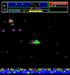 Screenshot of Funky Fish (Arcade, 1981) - MobyGames