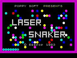 Screenshot of Laser Snaker (ZX Spectrum, 1984) - MobyGames