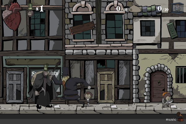 Screenshot of Orphan Feast (Browser, 2007) - MobyGames