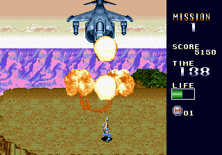 Screenshot of Mercs (Genesis, 1990) - MobyGames