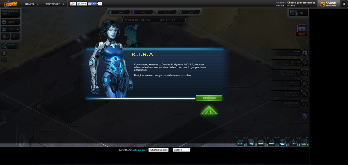 Screenshot of Edgeworld (Browser, 2011) - MobyGames