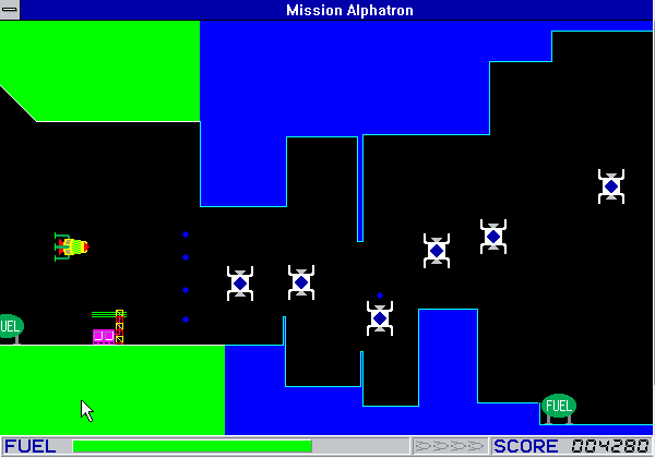 Screenshot of Mission Alphatron (Windows 3.x, 1984) - MobyGames