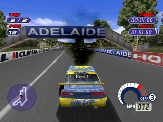 Screenshot of Jarrett & Labonte Stock Car Racing (PlayStation, 2000 ...