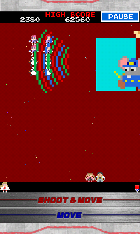 Screenshot of Galaga: Tekken - 20th Anniversary Edition (Android, 2015) - MobyGames