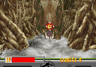 Screenshot of Jurassic Park (Arcade, 1994) - MobyGames