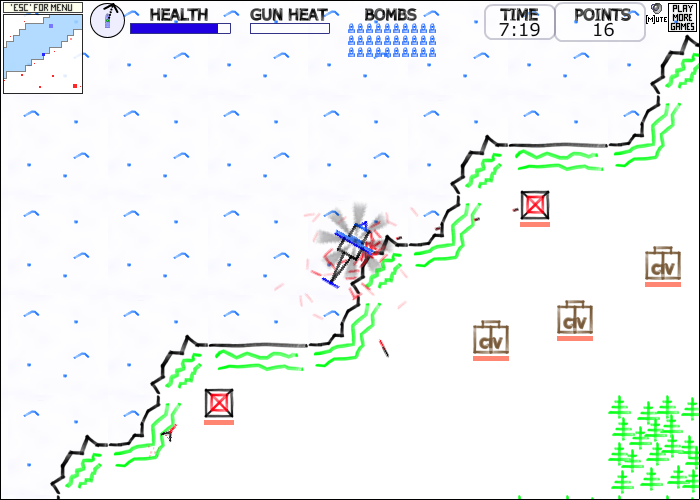 Screenshot of ChopRaider (Browser, 2008) - MobyGames