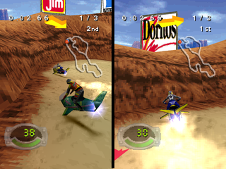 Screenshot of Jet Moto 3 (PlayStation, 1999) - MobyGames