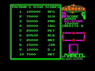 Screenshot of Pac-Mania (Amstrad CPC, 1987) - MobyGames