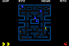 Screenshot of Pac-Man Collection (Game Boy Advance, 2001) - MobyGames