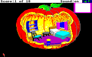 Screenshot of Mixed-Up Mother Goose (Amiga, 1987) - MobyGames