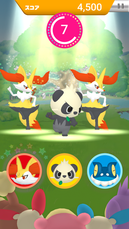 Screenshot of Odoru? Pokémon Ongakutai (iPhone, 2015) - MobyGames