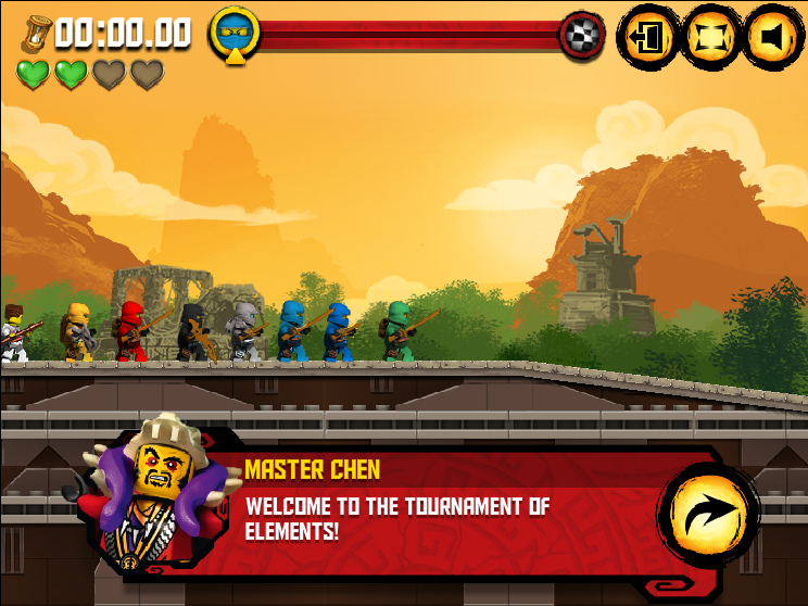 Screenshot of LEGO Ninjago: Ninjago Rush (Browser, 2015) - MobyGames