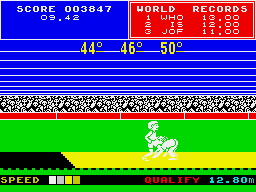 Screenshot of Daley Thompson's Super-Test (ZX Spectrum, 1985) - MobyGames