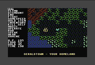 Screenshot of Questron (Commodore 64, 1984) - MobyGames
