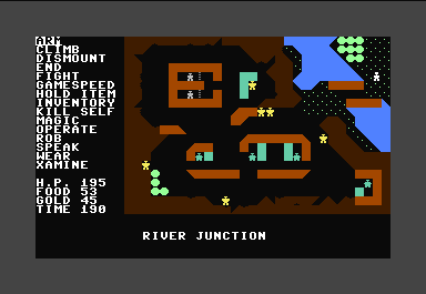 Screenshot of Questron (Commodore 64, 1984) - MobyGames