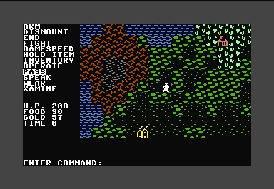 Screenshot of Questron (Commodore 64, 1984) - MobyGames