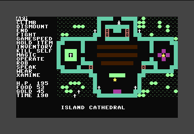 Screenshot of Questron (Commodore 64, 1984) - MobyGames