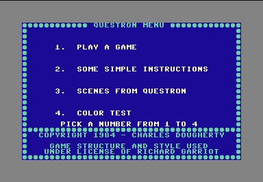 Screenshot of Questron (Commodore 64, 1984) - MobyGames