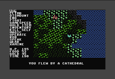 Screenshot of Questron (Commodore 64, 1984) - MobyGames