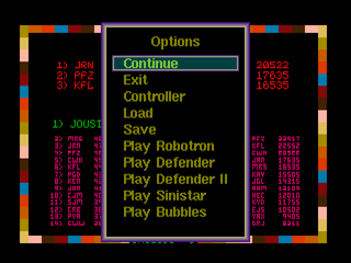 Screenshot of Williams Arcade Classics (PlayStation, 1995) - MobyGames