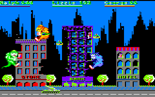 Screenshot of Rampage (Amstrad CPC, 1986) - MobyGames