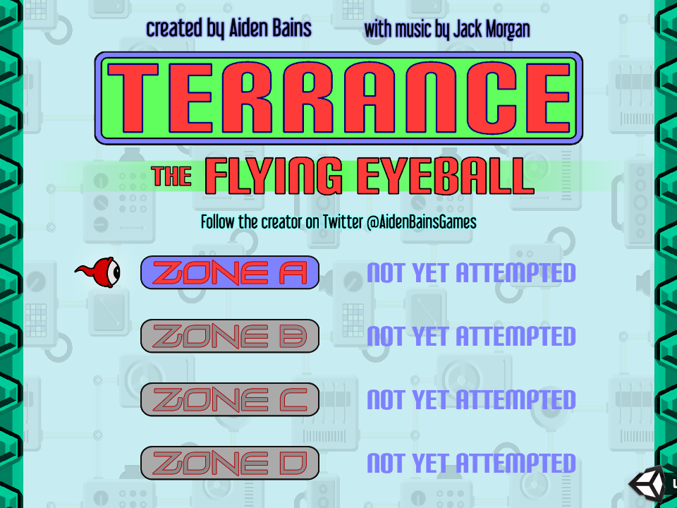Screenshot of Terrance the Flying Eyeball (Browser, 2014) - MobyGames