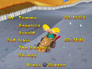 Screenshot of Nicktoons Racing (PlayStation, 2000) - MobyGames