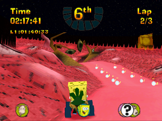 Screenshot of Nicktoons Racing (PlayStation, 2000) - MobyGames