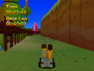Screenshot of Nicktoons Racing (PlayStation, 2000) - MobyGames