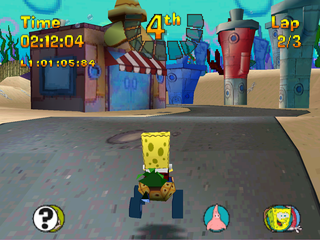 Screenshot of Nicktoons Racing (PlayStation, 2000) - MobyGames