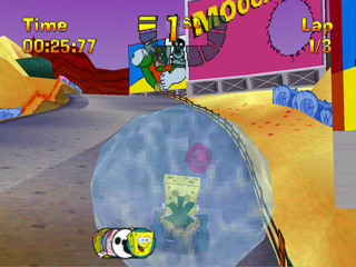 Screenshot of Nicktoons Racing (PlayStation, 2000) - MobyGames