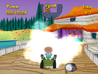 Screenshot of Nicktoons Racing (PlayStation, 2000) - MobyGames