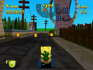 Screenshot of Nicktoons Racing (PlayStation, 2000) - MobyGames