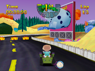 Screenshot of Nicktoons Racing (PlayStation, 2000) - MobyGames