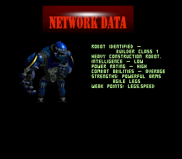 Screenshot of Rise of the Robots (SNES, 1994) - MobyGames