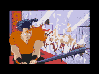 Screenshot of Road Blaster (SEGA CD, 1985) - MobyGames