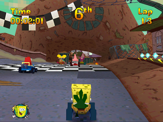 Screenshot of Nicktoons Racing (PlayStation, 2000) - MobyGames