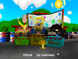 Screenshot of Nicktoons Racing (PlayStation, 2000) - MobyGames