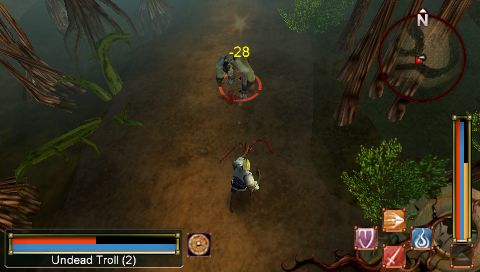 Screenshot of Silverfall (PSP, 2007) - MobyGames