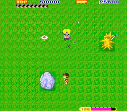 Screenshot of Ninja Princess (Arcade, 1985) - MobyGames