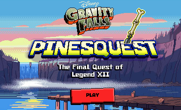 Screenshot of Disney Gravity Falls: PinesQuest (Browser, 2013) - MobyGames
