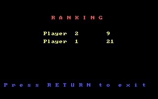 Screenshot of Rotating Pong (DOS, 2002) - MobyGames