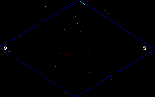 Screenshot of Rotating Pong (DOS, 2002) - MobyGames