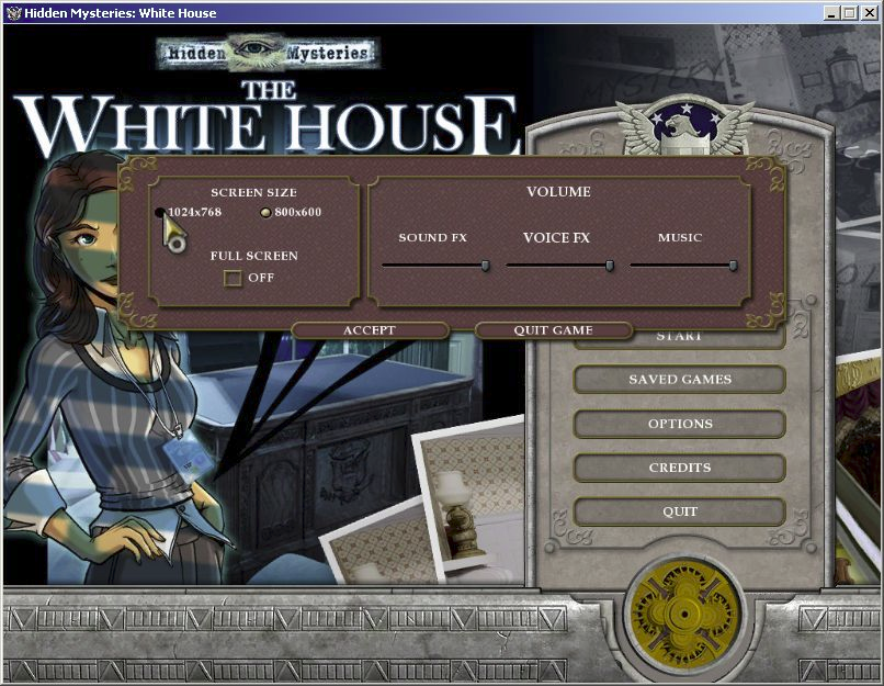 Screenshot of Hidden Mysteries: The White House (Windows, 2009) - MobyGames