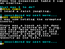 Screenshot of Jack the Ripper (ZX Spectrum, 1987) - MobyGames