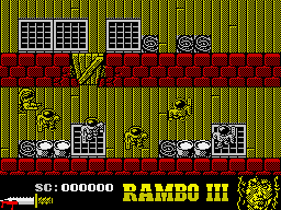 Screenshot of Rambo III (ZX Spectrum, 1988) - MobyGames